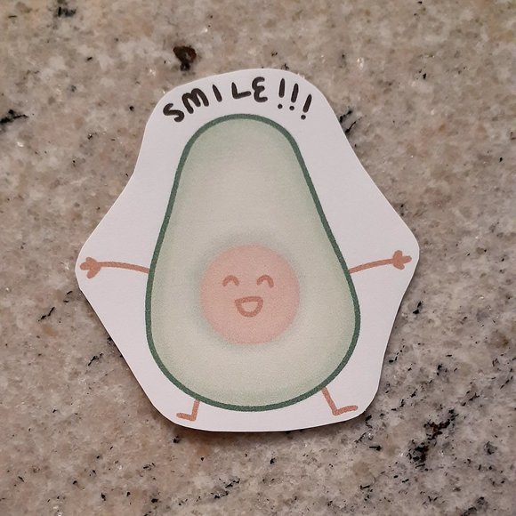 Art | Happy Avocado Stickers | Poshmark